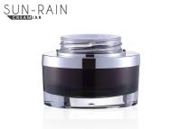 China Black PMMA Plastic Cosmetic Jars for cosmetic skin care use 30ML 50ML SR-2386 for sale