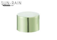 China Ribbed aluminum plastic top bottle cap OEM design 24mm 28mm SR-209C for sale