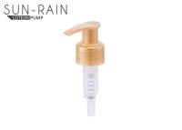 China PP Material Plastic lotion dispenser pump ribbed smooth aluminum 1.2cc SR-303 for sale