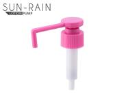 China High output plastic lotion pump long nozzle with screw down lock head , lotion bottle pumps for sale