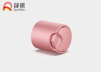 China Pink Color 18mm 20mm 24mm Disc Top Cap Plastic Bottle Caps For Cosmetics for sale