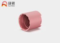 China Pink Color 18mm 20mm 24mm Disc Top Cap Plastic Bottle Caps For Cosmetics for sale