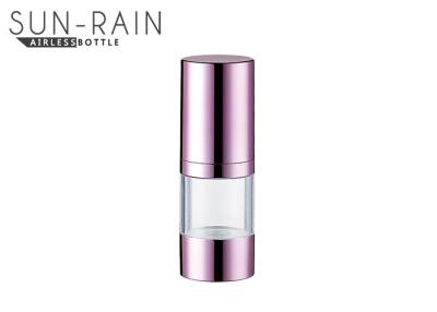 China Cosmetic packaging ABS airless lotion pump bottle AS body 15ml 30ml SR-2108D for sale