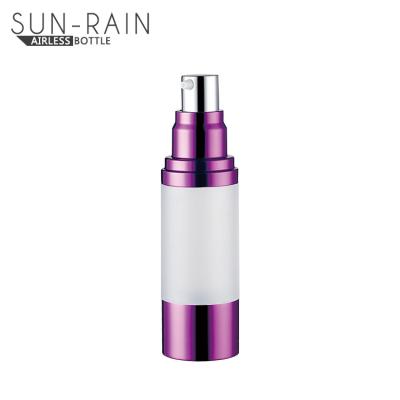 China Plastic custom airless pump dispenser bottles for skin lotion cream SR-2108J for sale