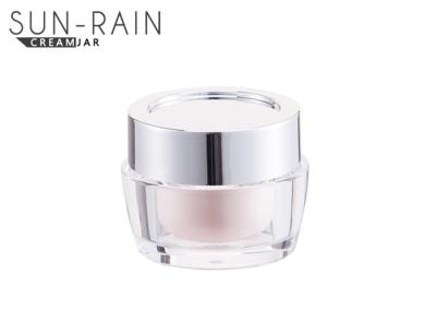 China Double wall acrylic 15ml Plastic Cosmetic Jars colorful inner bottle SR-2393A for sale
