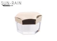China High end acrylic plastic cosmetic jars packaging 30ml 50ml ABS lid jar bottle SR23A2 for sale
