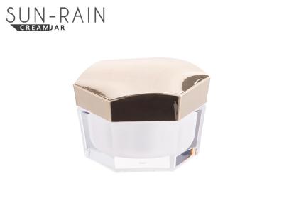China High end acrylic plastic cosmetic jars packaging 30ml 50ml ABS lid jar bottle SR23A2 for sale