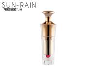 China Round Plastic Lip Protector Packaging Clear Gold Lipstick Tubes SM001 for sale