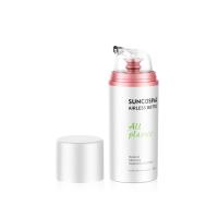 China All Plastic tpe Empty Airless Pump Bottle 15ml 30ml 50ml Cream Pump Bottle for sale