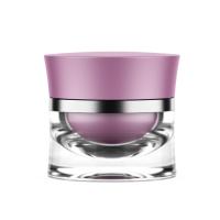 China Acrylic double wall round cosmetic packaging jars container airless cream jar SR-2304 for sale