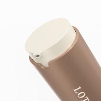 China Eco Friendly 1oz Refillable Cosmetic Pump Lotion Bottle 30ml Replaceable slim round lotion bottle for sale