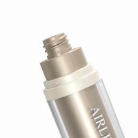 China PMMA double wall thick airless bottle squeeze pump 15ml 30ml 50ml for sale