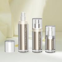 China PMMA double wall thick airless bottle squeeze pump 15ml 30ml 50ml for sale