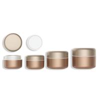 China Essence Cream Plastic Cosmetic Jars SR2306 10g Round Screw Cap PP Material for sale