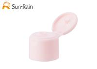 China Pink Plastic Flip Top Caps , Pump Aluminum Cap 24/410 28/410 SR204C for sale