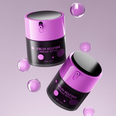 China Free Sample 50ml Fresh Keeping Airless Pump Bottle For Foundation Serum Lotion for sale