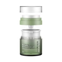 China Customized Empty PET Body Cream Jars Container Pp Material Refillable Airless Cosmetic Jar for sale