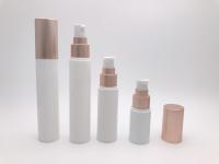 China Plastic Airless Pump Bottle 30ml 50ml Metal Plating Lotion Cream Packaging SR2103 for sale
