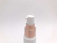 China Plastic Airless Pump Bottle 30ml 50ml Metal Plating Lotion Cream Packaging SR2103 for sale