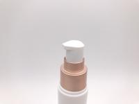 China Plastic Airless Pump Bottle 30ml 50ml Metal Plating Lotion Cream Packaging SR2103 for sale