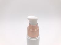 China Plastic Airless Pump Bottle 30ml 50ml Metal Plating Lotion Cream Packaging SR2103 for sale