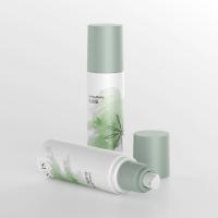 China Beauty Custom Single Wall Green Cosmetic Serum Lotion Bottle 120ml With Dispenser for sale