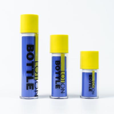 China Fashion 15ml 30ml 50ml Cosmetic Rotating Bottle For Skincare Packaging with Screen Printing for sale