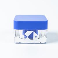 China Double Walled Empty 30g 50g Acrylic Square Face Cream Jar with Professional Printing for sale