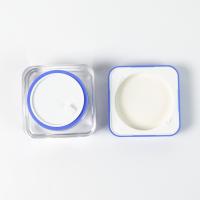 China Double Walled Empty 30g 50g Acrylic Square Face Cream Jar with Professional Printing for sale