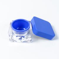 China Double Walled Empty 30g 50g Acrylic Square Face Cream Jar with Professional Printing for sale