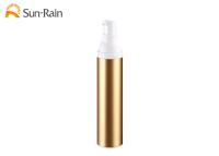 China Recycle Airless Pump Bottle 30ml 50ml 80ml Containers In Gold Color Sr2109 for sale