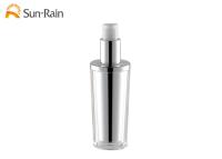 China Ms Acrylic Small Lotion Bottles 30ml , Decorative Silver Empty Cosmetic Bottles for sale