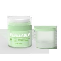 China Free Sample 50ml Refillable Airless Pump Bottle For Foundation Serum Lotion for sale