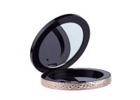 China Pink Round Empty Compact Powder Case Colorful Custom For Cosmetic Makeup for sale
