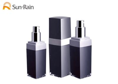 China Square Black Lotion Bottle Packaging Cream Pump Bottle 30ml 50ml Sr-2260 for sale