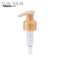 China PP Material Plastic Lotion Dispenser Pump Ribbed Smooth Aluminum 1.2cc SR-303 for sale
