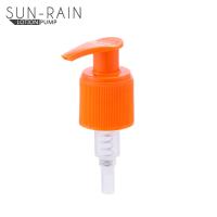 China PP Material Plastic Lotion Dispenser Pump Ribbed Smooth Aluminum 1.2cc SR-303 for sale