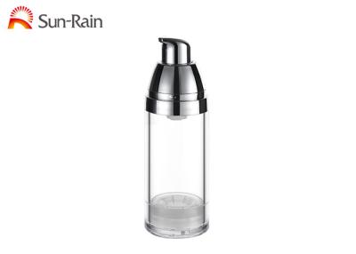 China Clear Airless Pump Bottle Cosmetic Face Cream Containers 30ml 50ml Capacity for sale