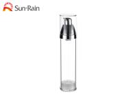 China Clear Airless Pump Bottle Cosmetic Face Cream Containers 30ml 50ml Capacity for sale