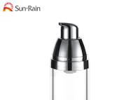 China Clear Airless Pump Bottle Cosmetic Face Cream Containers 30ml 50ml Capacity for sale