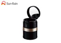 China Acrylic Airless Cream Jar Empty Abs Pmma Material Black Color With Mirror for sale