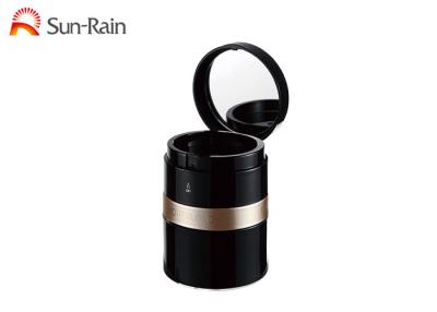 China Acrylic Airless Cream Jar Empty Abs Pmma Material Black Color With Mirror for sale