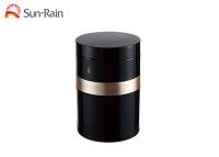 China Acrylic Airless Cream Jar Empty Abs Pmma Material Black Color With Mirror for sale
