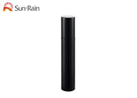 China Black Airless Pump Bottle Slim Aluminum Cosmetic Packaging 15ml 30ml 50ml for sale