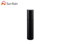 China Black Airless Pump Bottle Slim Aluminum Cosmetic Packaging 15ml 30ml 50ml for sale