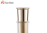 China MS Plastic Empty Lotion Bottle Packaging With Gold Lid 80ML Capacity for sale