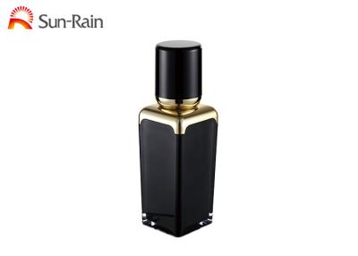 China Small Sqaure Flat Lotion Pump Bottle , Acrylic Cosmetic Face Cream Bottle SR-2261 for sale