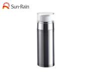 China Silver Cosmetic Vacuum Airless Pump Bottle 30ml 50ml Body Cream Care Packaging SR2151B for sale