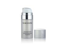 China Pp / Pet Airless Treatment Pump Bottle 30ml Frosted Cosmetic Face Cream Packaging SR2104 for sale