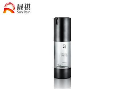 China AS Material Black Airless Pump Bottle For Personal Care Cream SR-2108G for sale